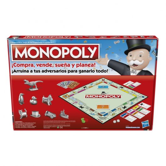 Hasbro Original Monopoly Clásico Edición Barcelona Juego de Mesa ...