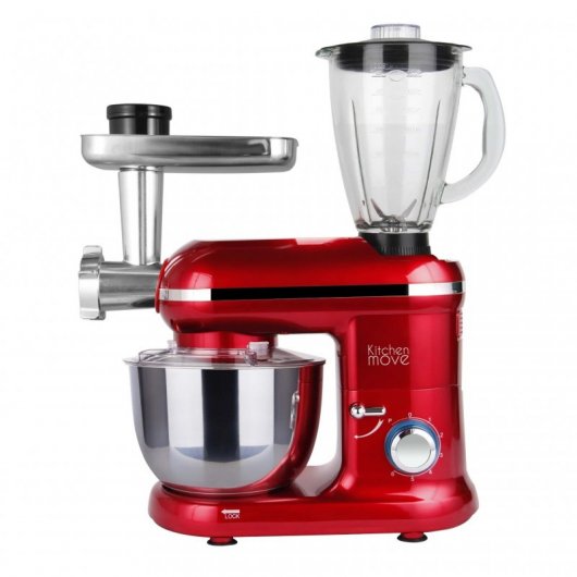 Kitchen Move Dallas Pro Robot de Cocina 1500W Rojo | PcComponentes.com