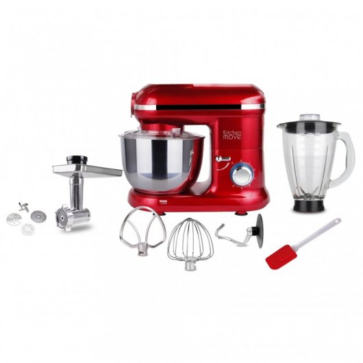 Kitchen Move Dallas Pro Robot de Cocina 1500W Rojo | PcComponentes.com