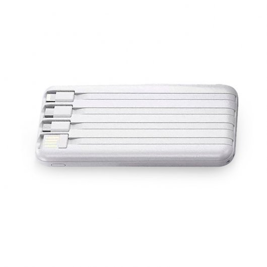 Cool Power Bank 10.000mAh 4 Conexiones + Qi Carga Inalámbrica Blanco ...