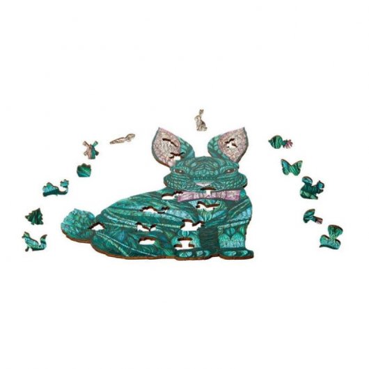 Active Puzzles Mint Rabbit (conejo Menta) Puzzle De Madera ...