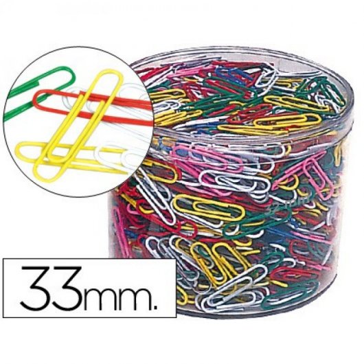 Clips Liderpapel Colores Bote 1000 Unidades | PcComponentes.com