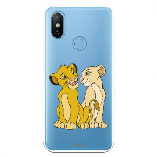 Funda Oficial Disney Simba Y Nala Transparente Para Xiaomi Mi A2 - El ...