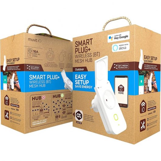 Muvit iO Enchufe Inteligente Outdoor WiFi + Hub BT Mesh | PcComponentes.com Muvit iO Enchufe Inteligente Outdoor WiFi + Hub BT Mesh | PcComponentes.com