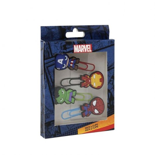 Clips Marvel 4 Unidades Goma Plástico | PcComponentes.com