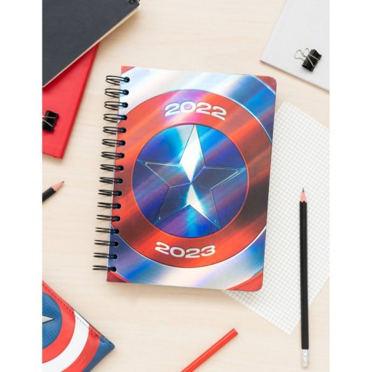 Erik Editores Agenda Scolaire 2022/2023 Vue Semaine A5 Marvel Captain ...