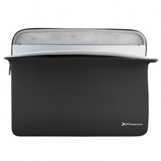 Capa de neoprene preta Phoenix Basics para laptops de até 16 ...