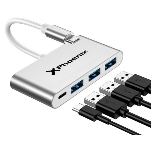 Phoenix Mini Hub da tipo C a USB 3.0/USB-C/PD | PcComponentes.it