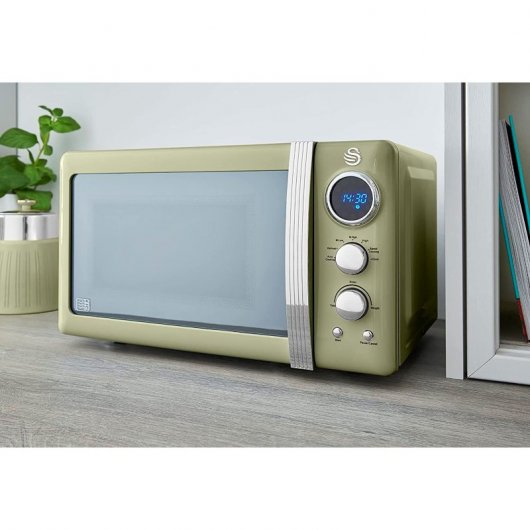 Swan Retro SM22030GNEU Micro-ondes 20L 800W Vert | PcComponentes.fr