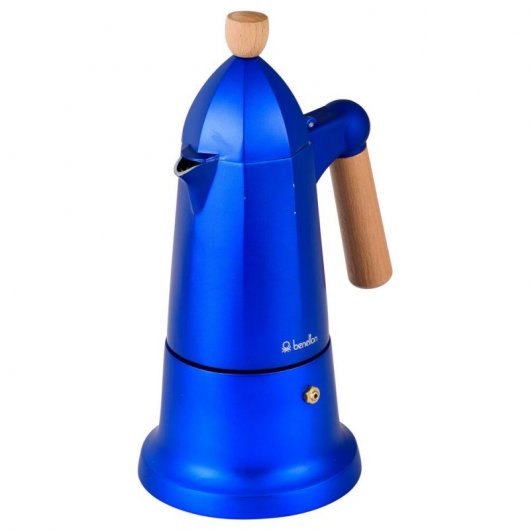 Benetton BE240 Cafetera Italiana Azul 6 Tazas | PcComponentes.com