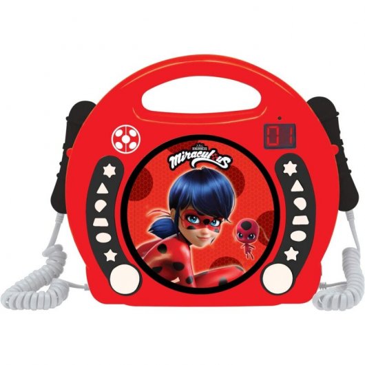 Lexibook Ladybug Reproductor CD Portátil con 2 Micrófonos ...