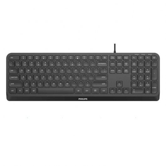 Philips 2000 Series SPK6207B/00 Teclado USB Preto Layout Inglês ...