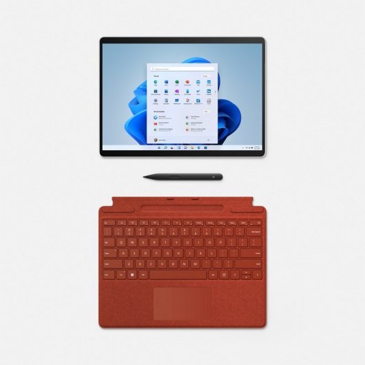 Microsoft Surface Pro Signature Keyboard Teclado con Soporte Rojo para ...
