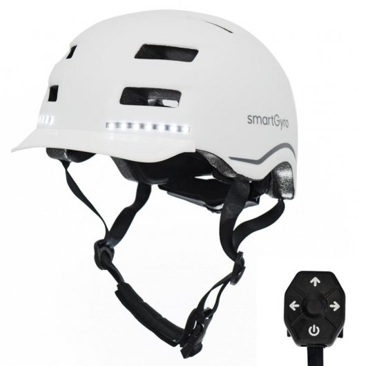 Smartgyro Helmet Max Casco Inteligente con LED Talla L Blanco ...
