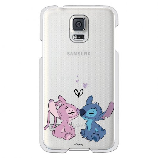 Funda Para Samsung Galaxy S5 Oficial De Disney Angel & Stitch Beso ...