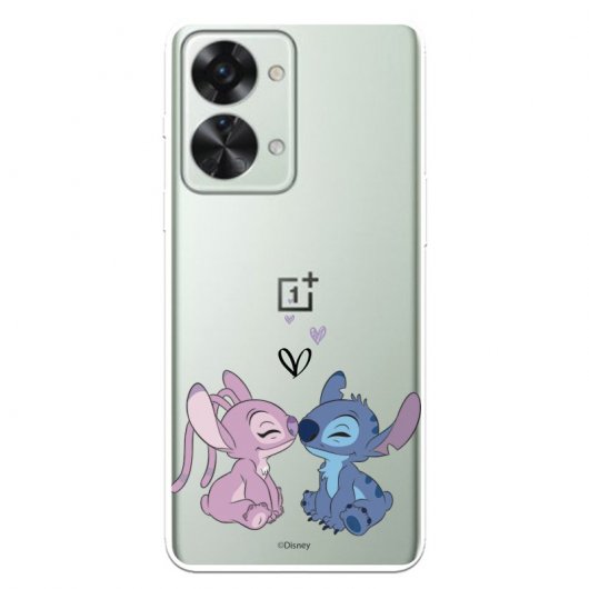 Funda Para Oneplus Nord 2t 5g Oficial De Disney Angel & Stitch Beso ...