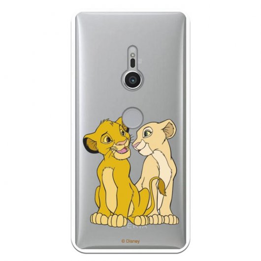 Funda Oficial Disney Simba Y Nala Transparente Para Sony Xperia Xz2 ...
