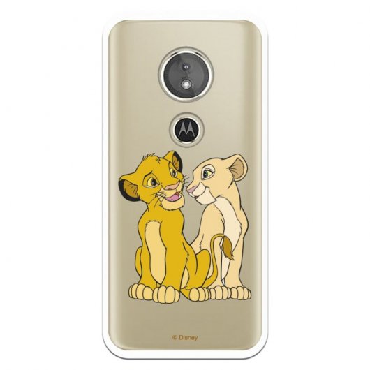 Funda Oficial Disney Simba Y Nala Transparente Para Motorola Moto E5 ...