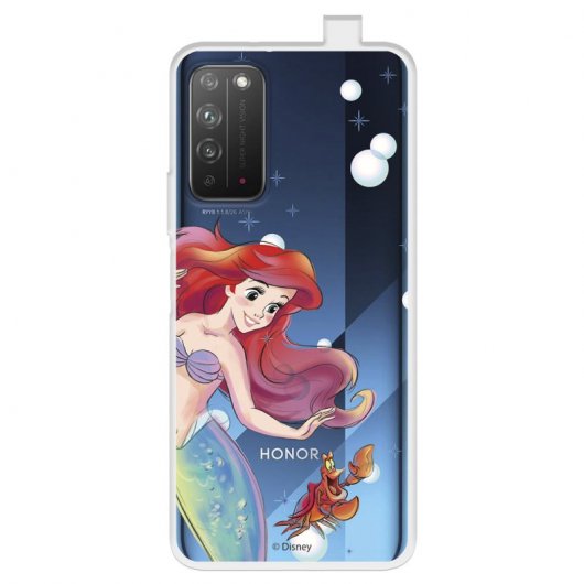 Funda Para Huawei Honor X10 5g Oficial De Disney Ariel Y Sebastián