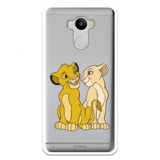 Funda Oficial Disney Simba Y Nala Transparente Para Xiaomi Redmi 4 - El ...