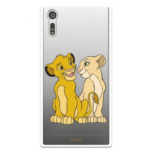 Funda Oficial Disney Simba Y Nala Transparente Para Sony Xperia Xz - El ...