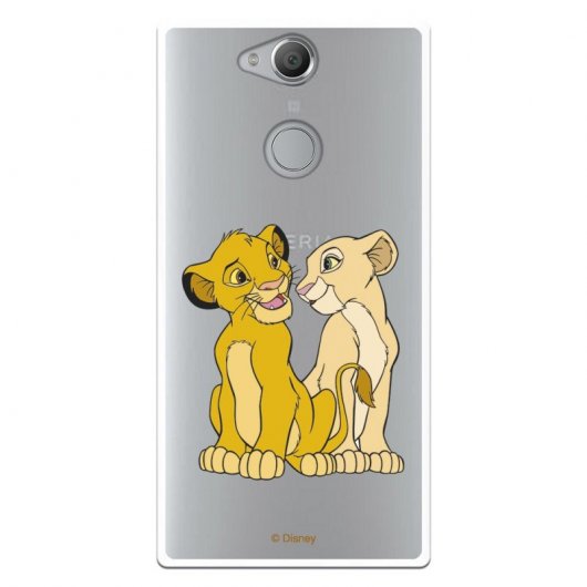 Funda Oficial Disney Simba Y Nala Transparente Para Sony Xperia Xa2 ...