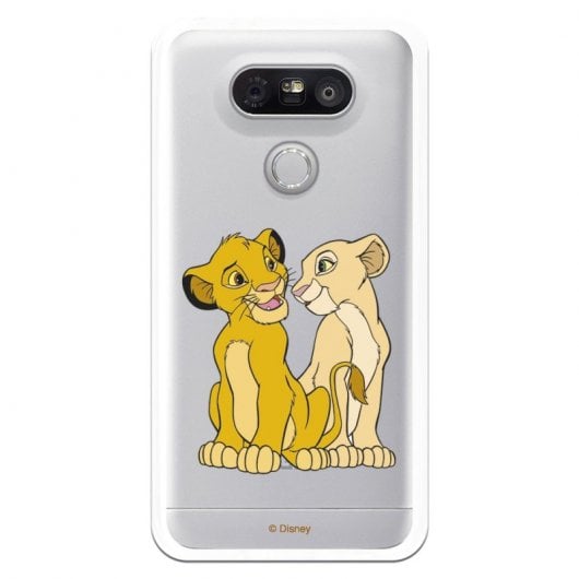 Funda Oficial Disney Simba Y Nala Transparente Para Lg G5 - El Rey León ...