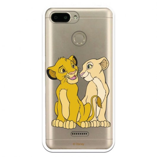 Funda Oficial Disney Simba Y Nala Transparente Para Xiaomi Redmi 6 - El ...