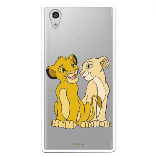 Funda Oficial Disney Simba Y Nala Transparente Para Sony Xperia Xa1 ...