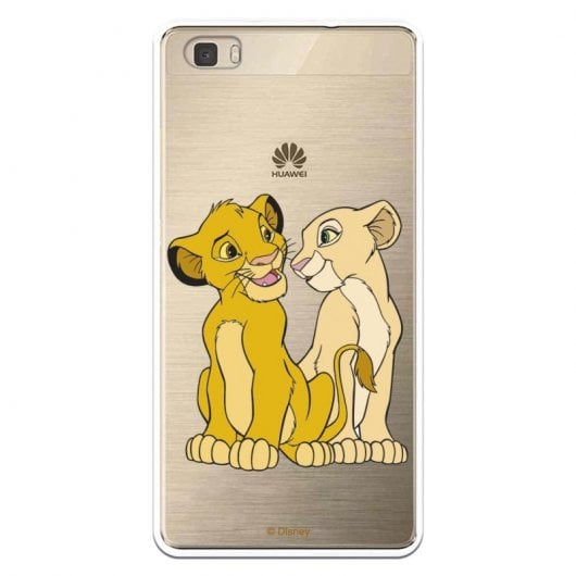 Funda Oficial Disney Simba Y Nala Transparente Para Huawei P8 Lite - El ...
