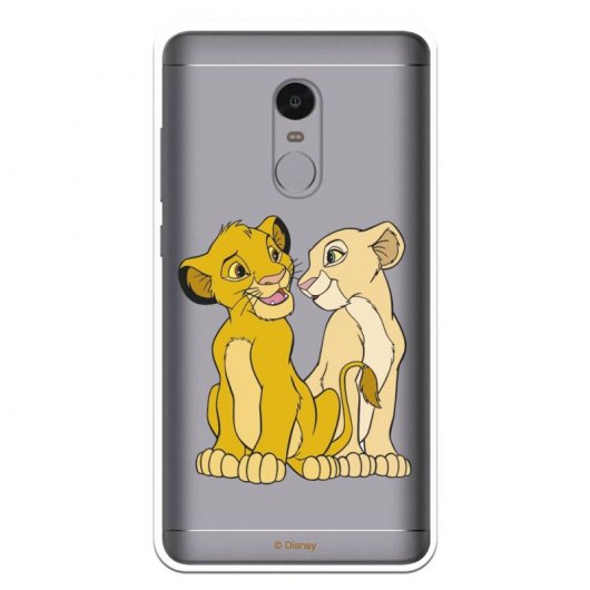 Funda Oficial Disney Simba Y Nala Transparente Para Xiaomi Redmi Note 4 ...