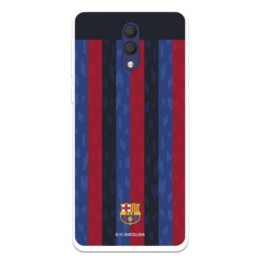 Funda Para Alcatel 1x 2019 Del Fc Barcelona Fondo Rayas Verticales ...