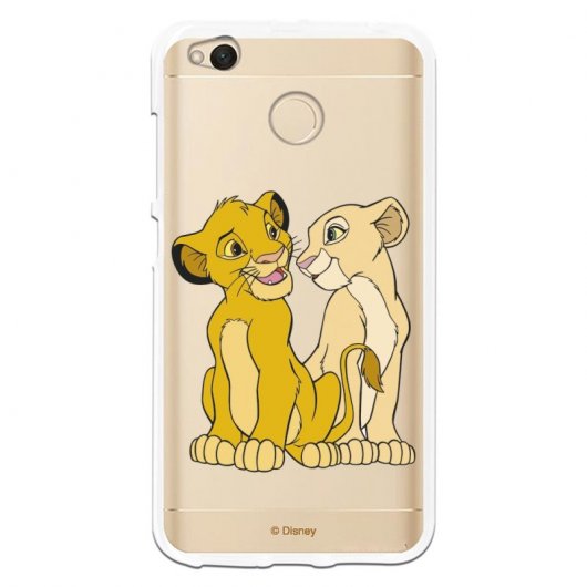 Funda Oficial Disney Simba Y Nala Transparente Para Xiaomi Redmi 4x ...