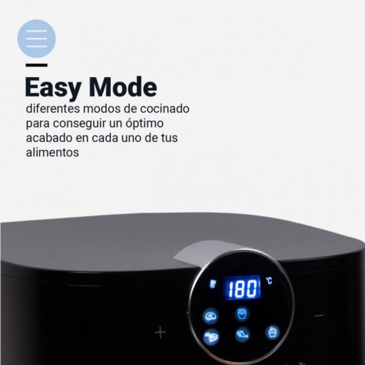 Universal Blue Air Crispy 5003B Freidora de Aire 3.5L 1300W Negra ...