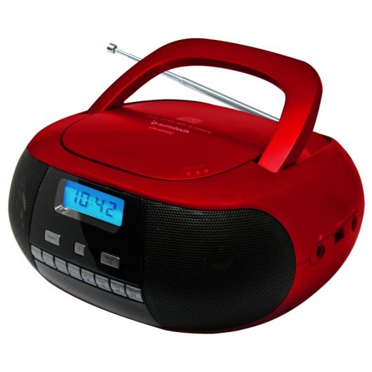 Sunstech CRUSM400RD Radio CD Rojo | PcComponentes.com