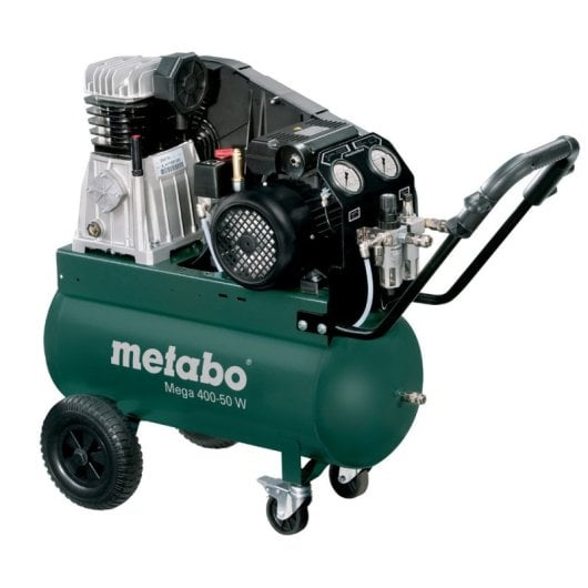 Metabo MEGA 400-50 W Compresor 2.2kW/3HP 50L Caudal Entregado 260 L/min ...