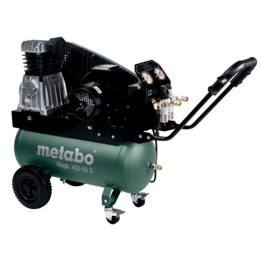 Metabo MEGA 400-50 D Compresor 2.2kW/3HP 50L Caudal Entregado 260 L/min ...