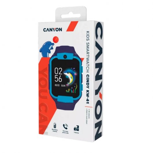 Canyon Cindy KW-41 Reloj Smartwatch Infantil Azul 4G | PcComponentes.com