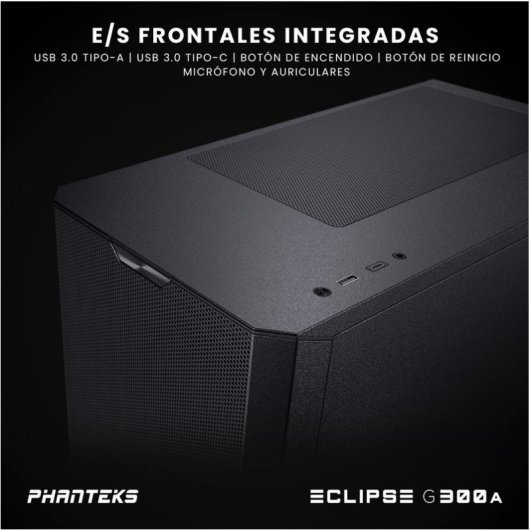 Phanteks Eclipse G300A Single DRGB Mid Tower Vidro Temperado USB 3.0 ...