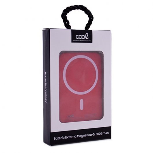 Cool Power Bank Qi Magnética 5000 mAh Roja | PcComponentes.com