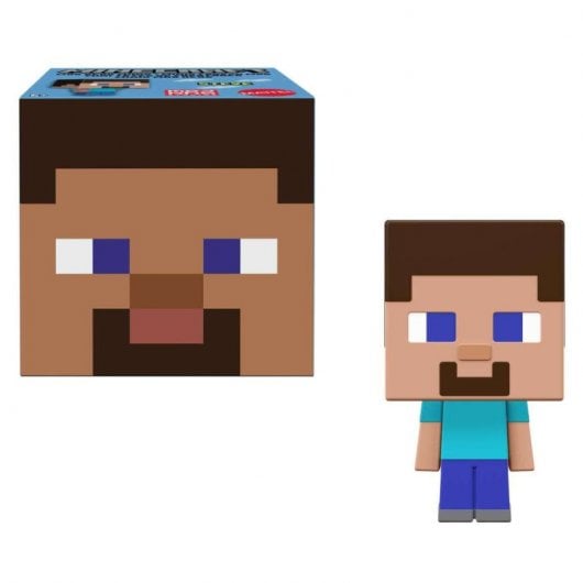 Mattel Minecraft Head Mob Mini Figurine Steve | PcComponentes.fr