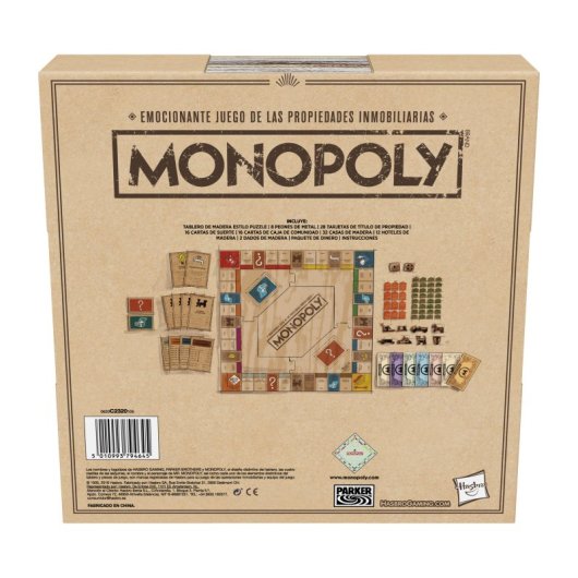 Hasbro Monopoly Rustic Series Edition Versión Español | PcComponentes.com