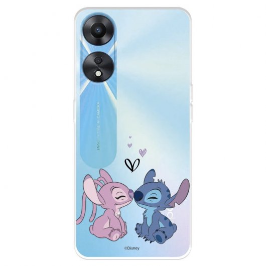 Funda Para Oppo A78 5g Oficial De Disney Angel & Stitch Beso - Lilo ...