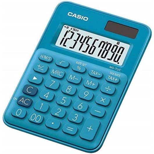 Calculadora Casio Ms-7uc-bu/ Azul | PcComponentes.com