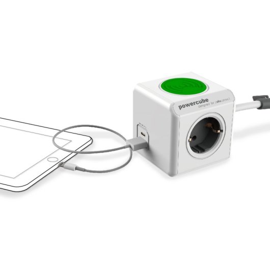 Allocacoc Enchufe Modular Allocacoc, 3 Tomas De Corriente, Cargador ...