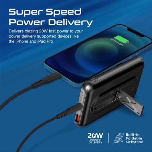 Promate PowerMag-10Pro Powerbank 3 en 1 10000mAh Magsafe 15W Negro ...