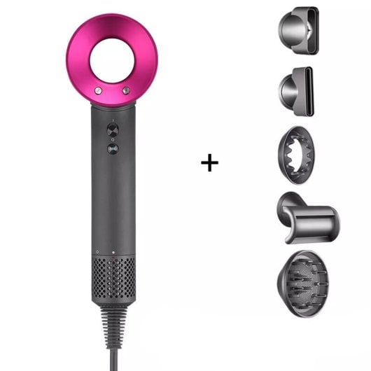 Arzopa Super Hair Dryer Seche cheveux professionnel 1600W avec accessoires roses PcComponentes