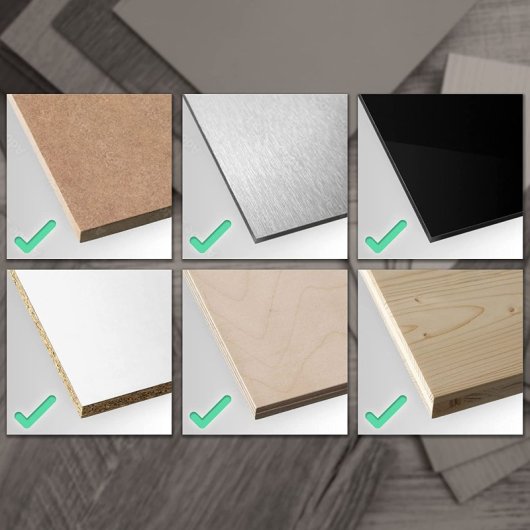 Duronic DMSC1 Placas de Refuerzo de Acero Para Montaje en Escritorio ...