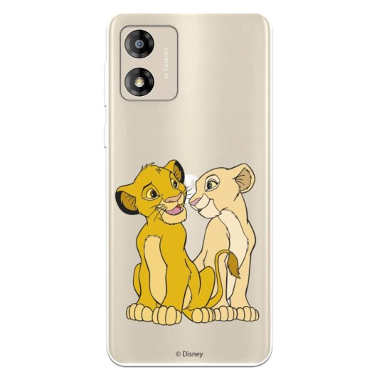 Capa oficial Disney Simba e Nala Silhouette para Motorola Moto E13 - O ...