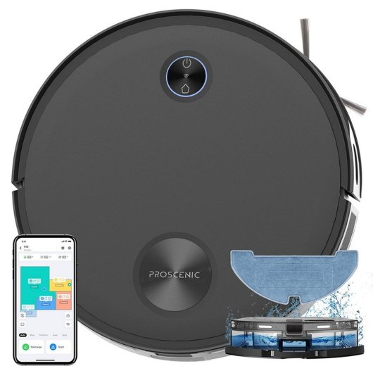 Proscenic V10 Robot Aspirador Negro | PcComponentes.com